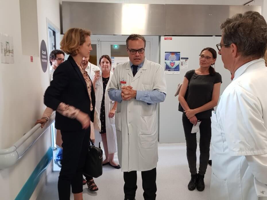 Inauguration de la maternité rénovée de l'hôpital Beaujon - Céline ...